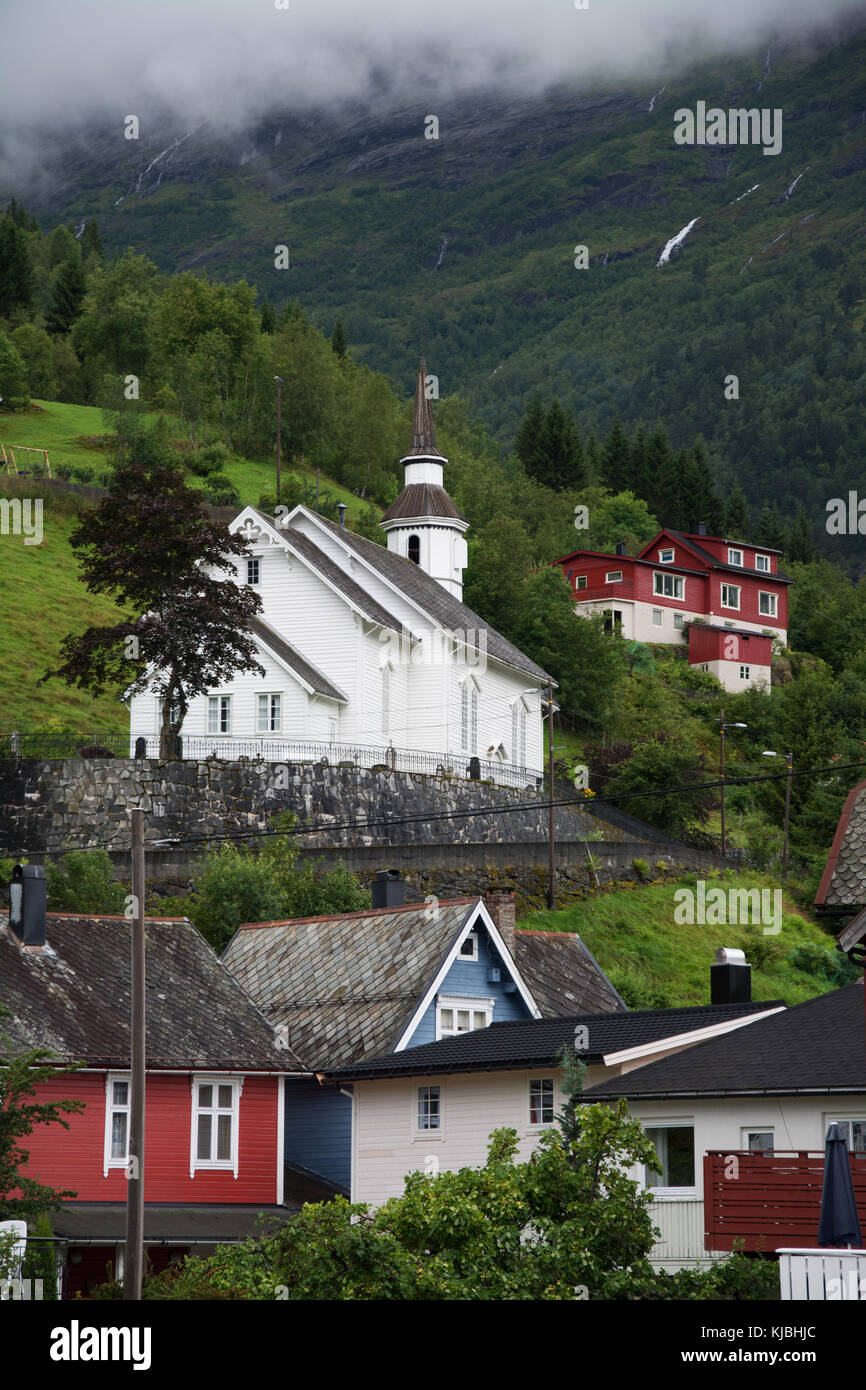 Hellesylt is a small village in Stranda Municipality in Møre og Romsdal ...