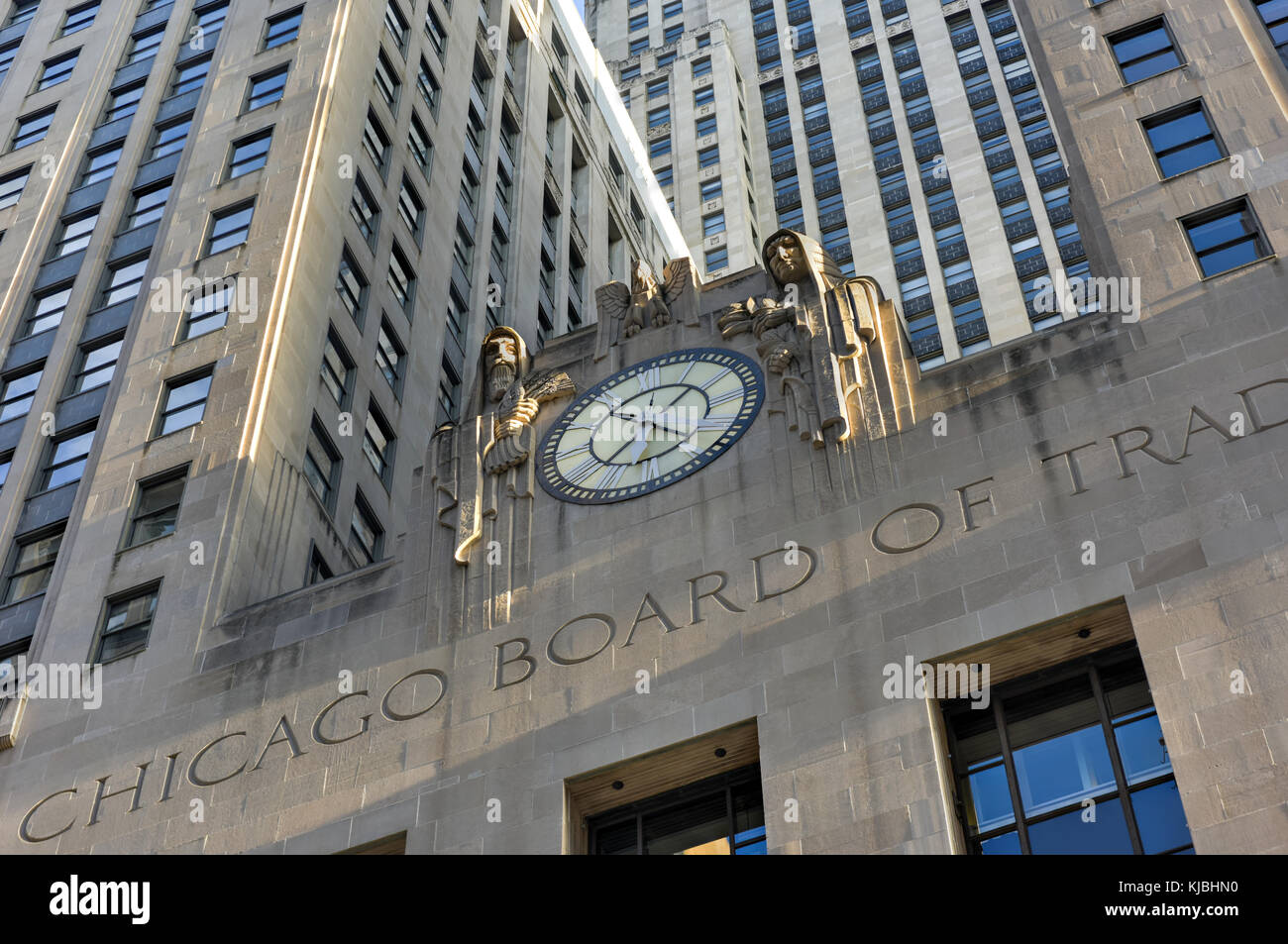 Chicago - September 7, 2015: Chicago Board of Trade Building along La ...