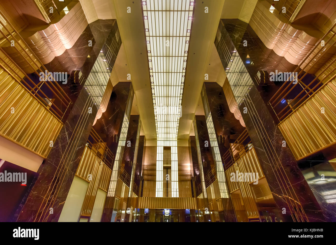Chicago - September 7, 2015: Chicago Board of Trade Building lobby in ...
