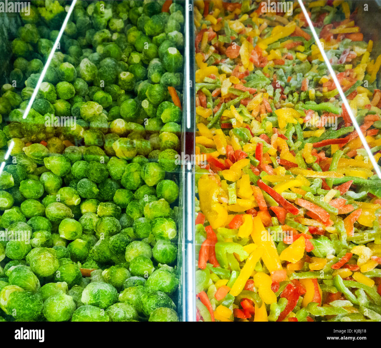 sold by weight frozen vegetables Stock Photo - Alamy