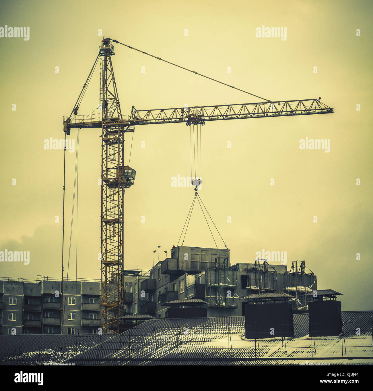 montage of the modular flats Stock Photo - Alamy