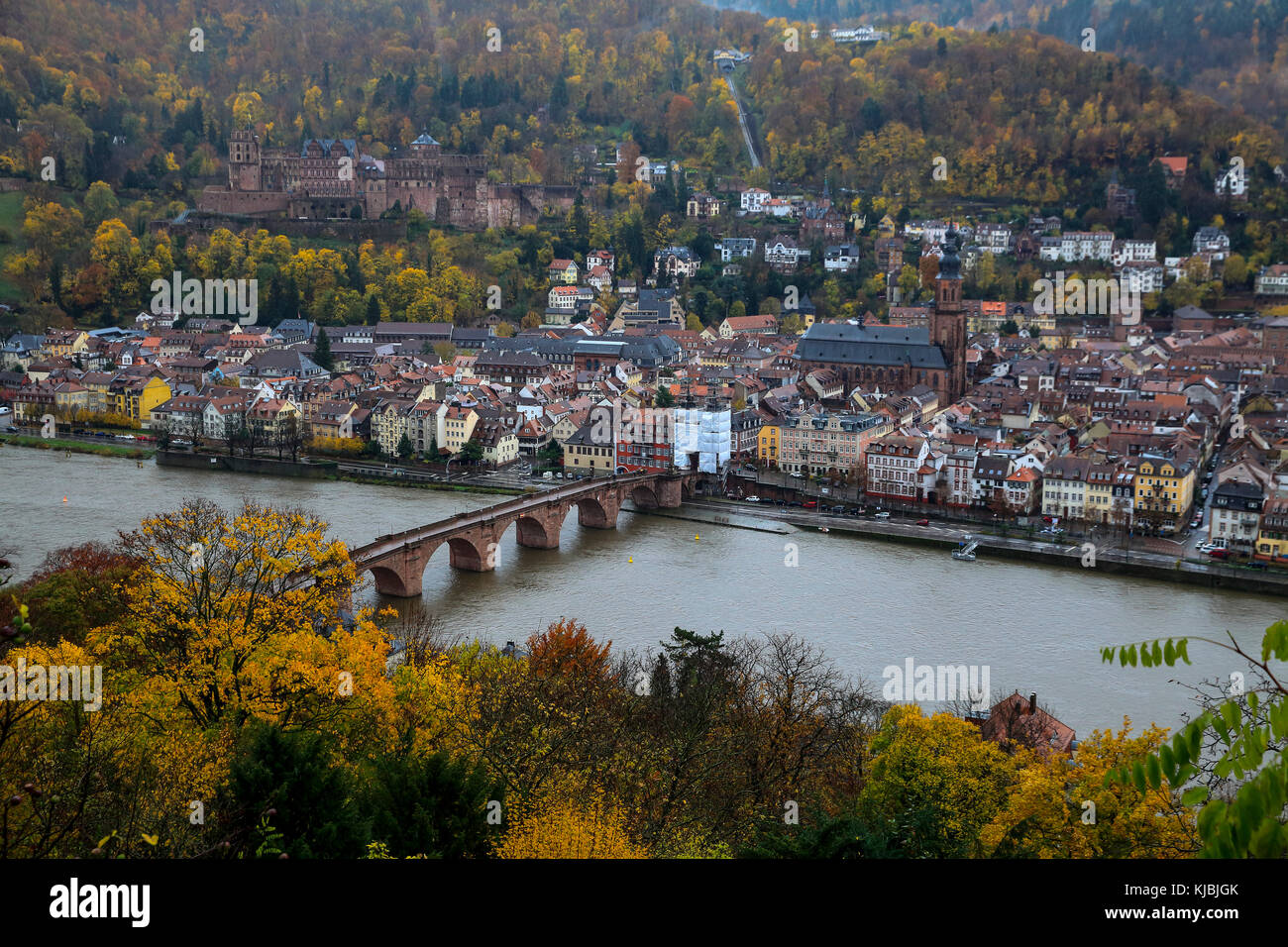 The Karl Theodor Bridge, commonly known as the Old Bridge, is a stone ...