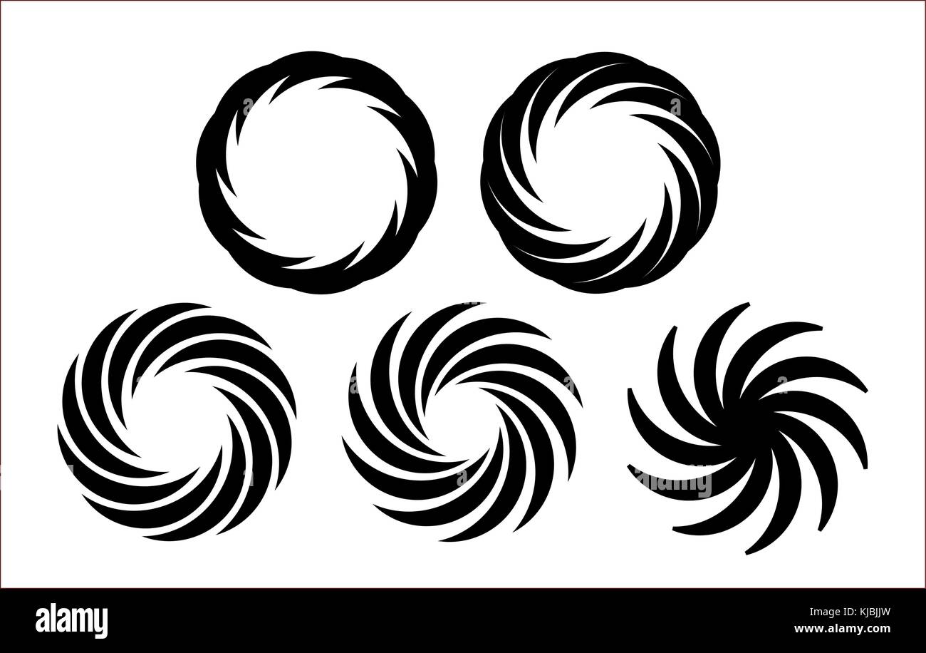 Vector Set Of Monochrome Sign Stock Vector Image And Art Alamy