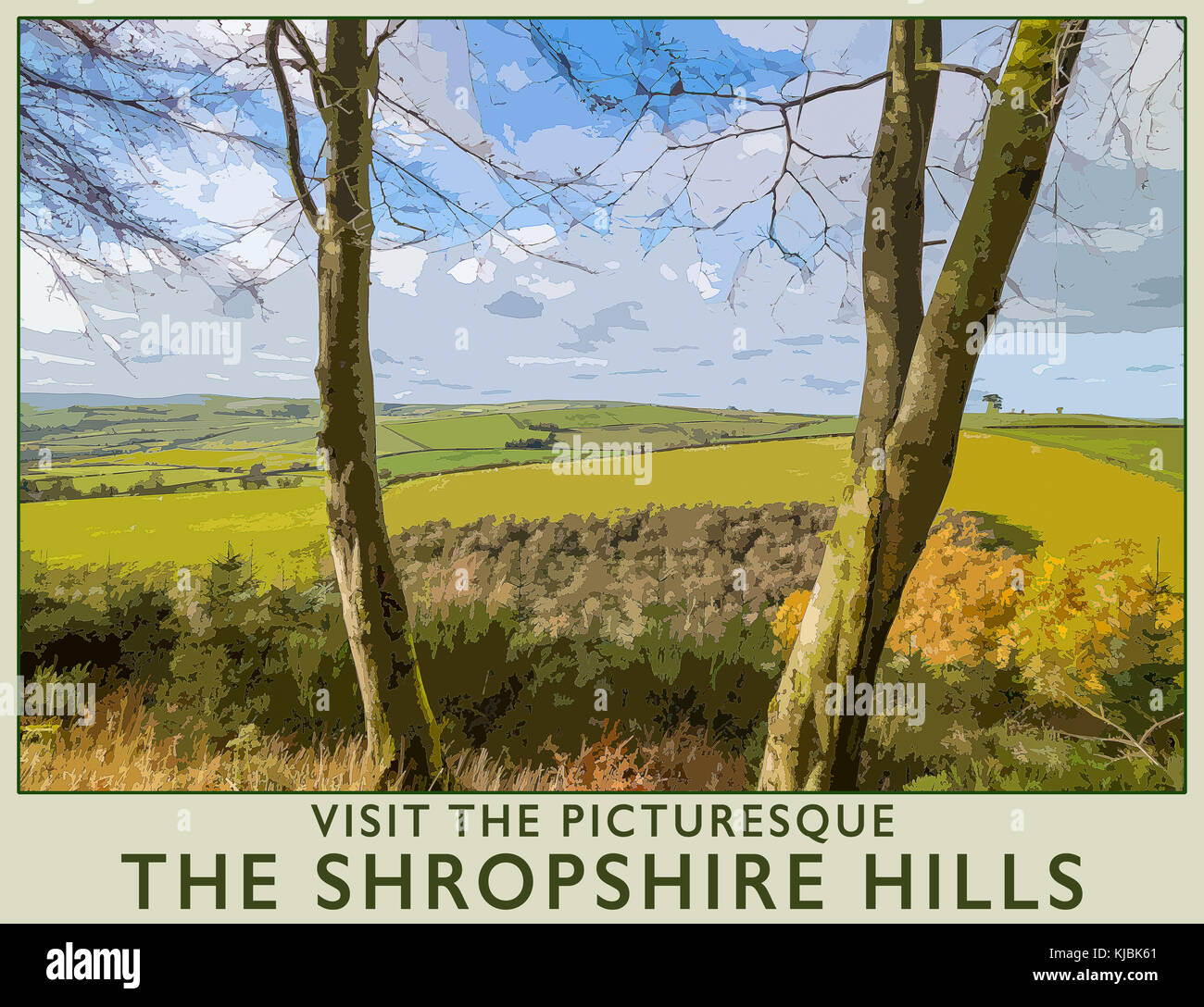 Wales border with shropshire hi-res stock photography and images - Alamy