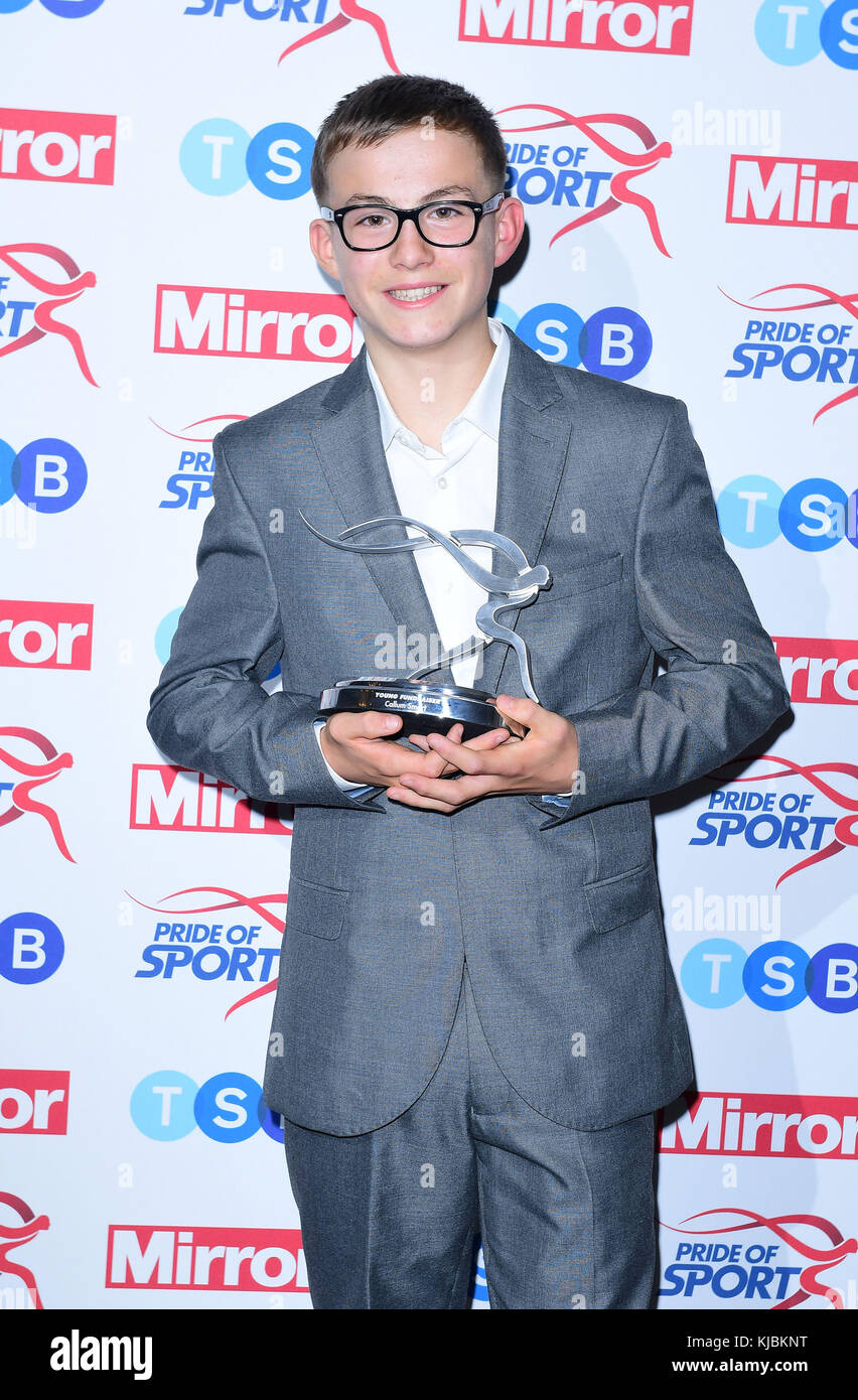 Callum Smart wins the TSB Community Partner Award at the Pride of Sport ...