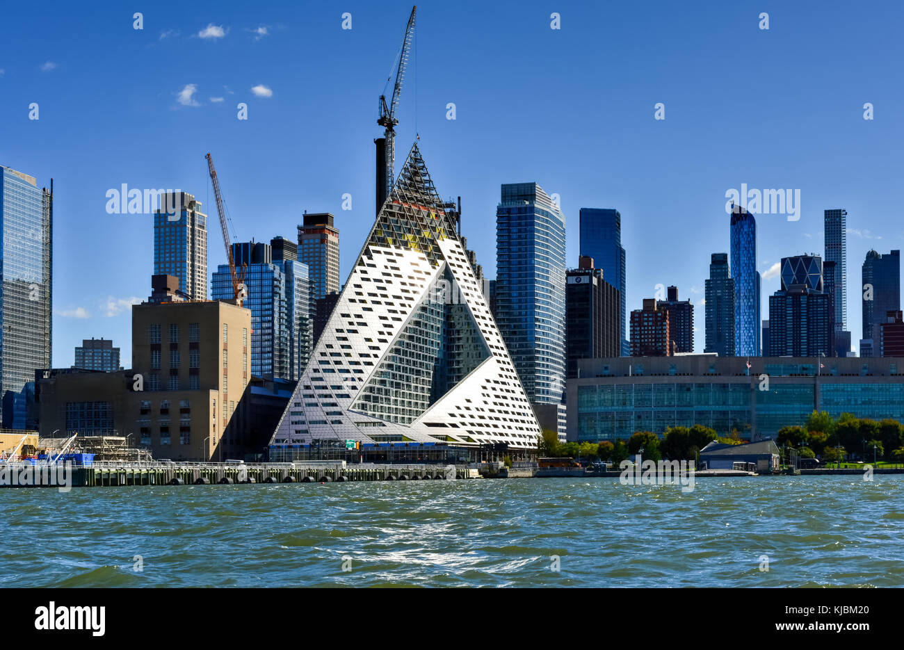 New York City skyline showing the west-side in autumn Stock Photo - Alamy