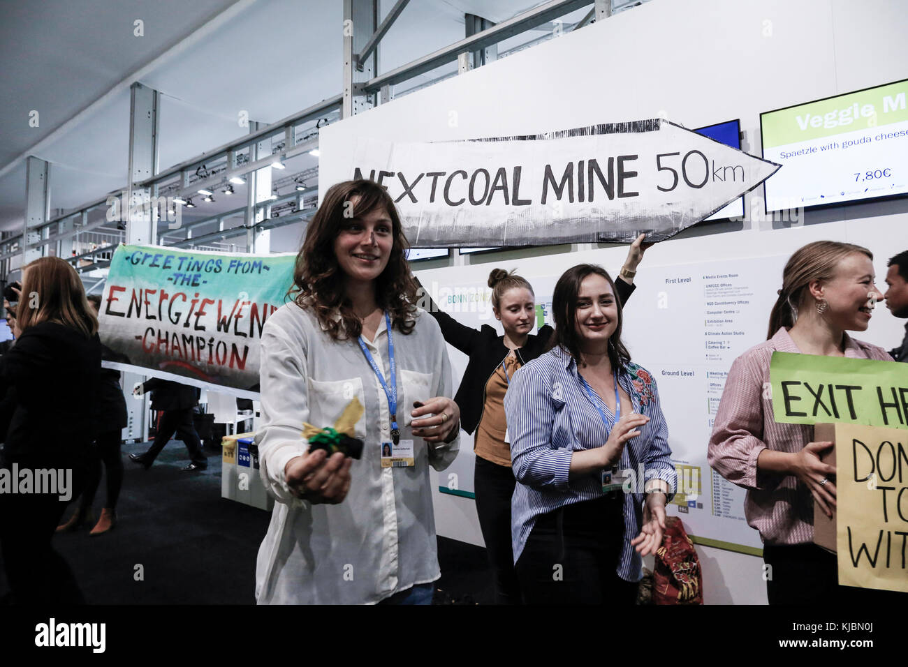 Bonn, Germany, November 15, 2017: Protest against German Coal mines at ...