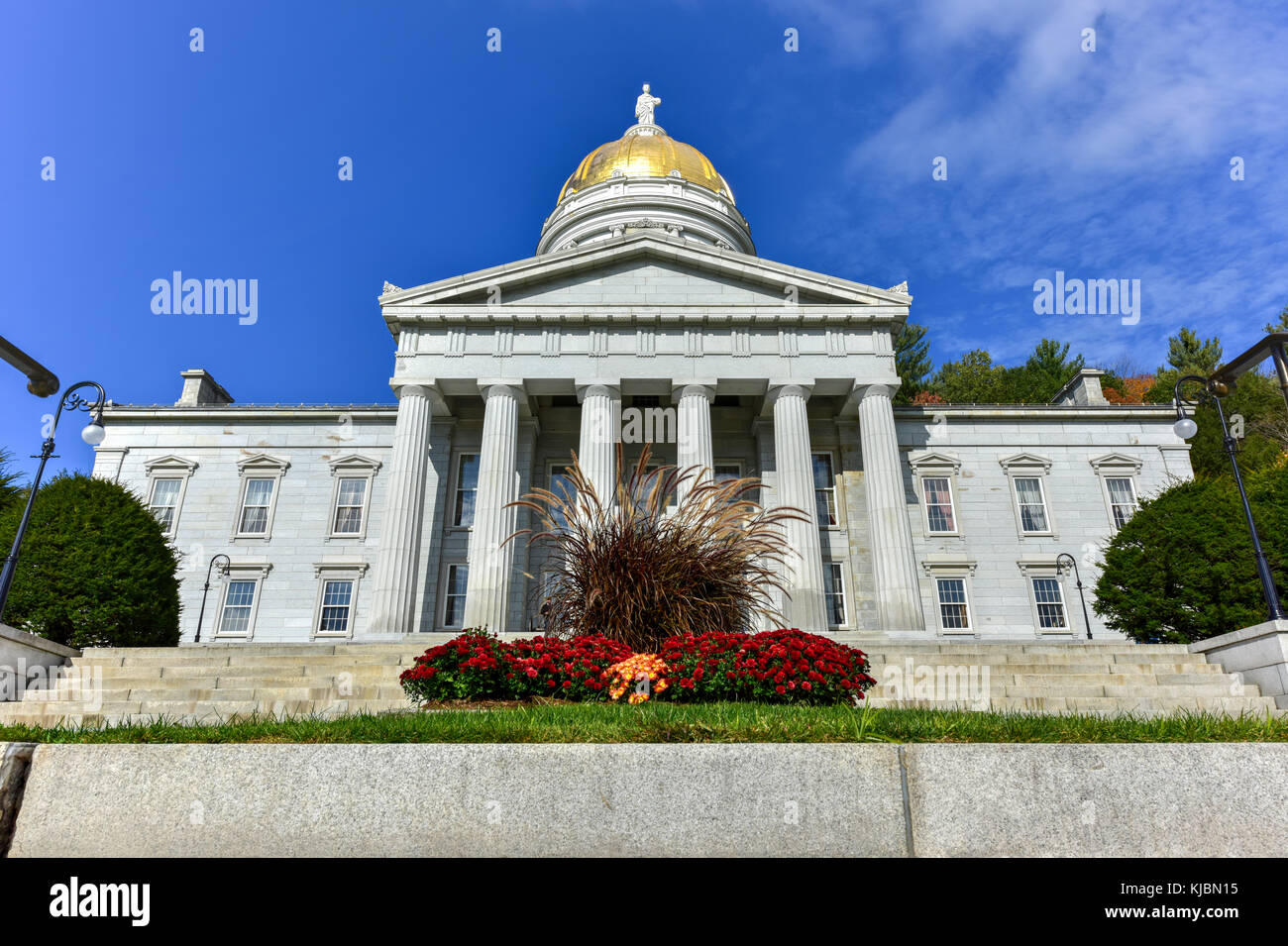 The State Capitol Building in Montpelier Vermont, USA. The current ...