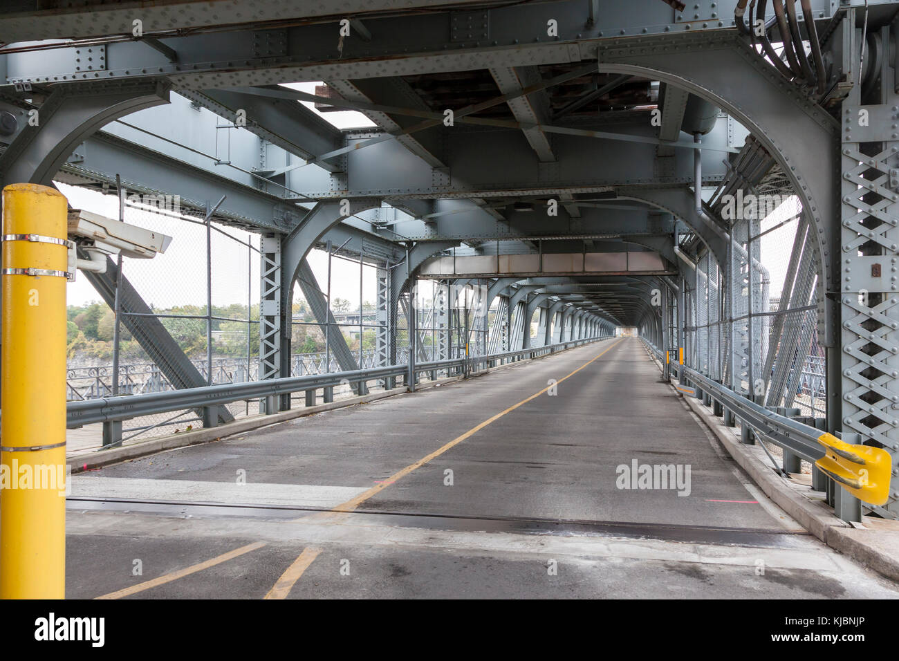 The Whirlpool Rapids Bridge across the Niagara River in Canada Stock ...