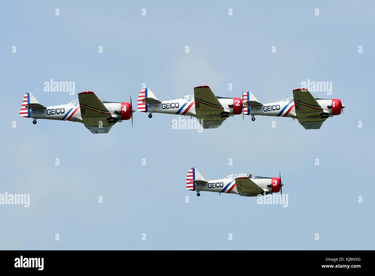 Acrobatic Air Show on a sunny day Stock Photo - Alamy