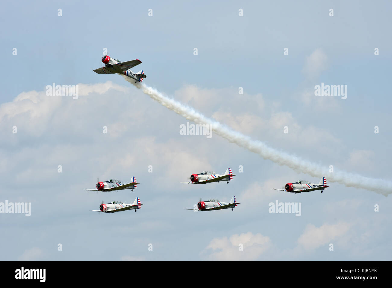Acrobatic Air Show on a sunny day Stock Photo - Alamy