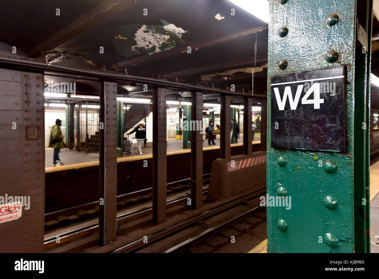 New York City - October 7, 2015: West Fourth Street Subway stop in New ...