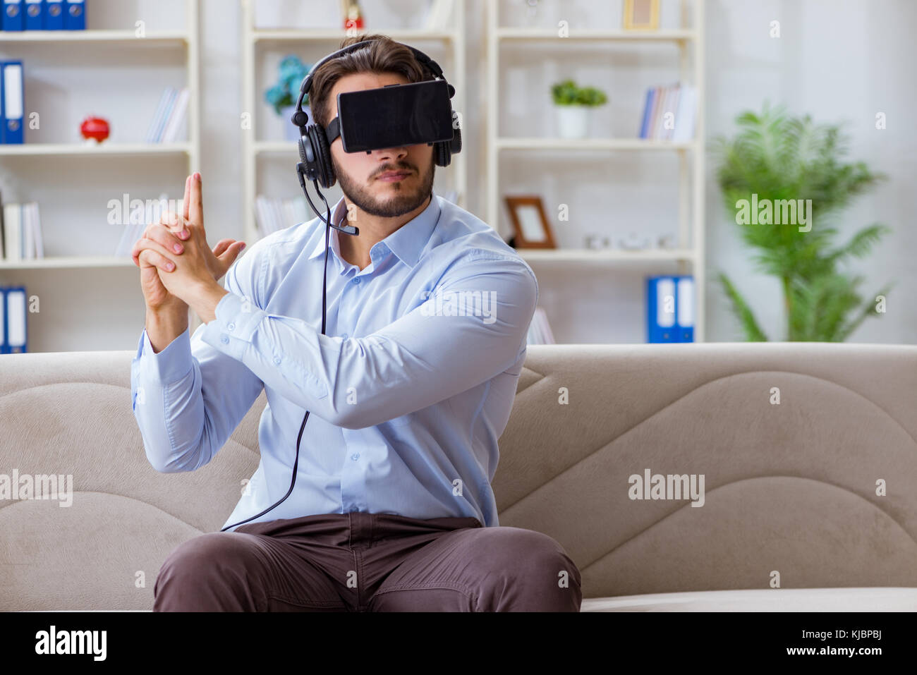 Student gamer playing games at home Stock Photo - Alamy