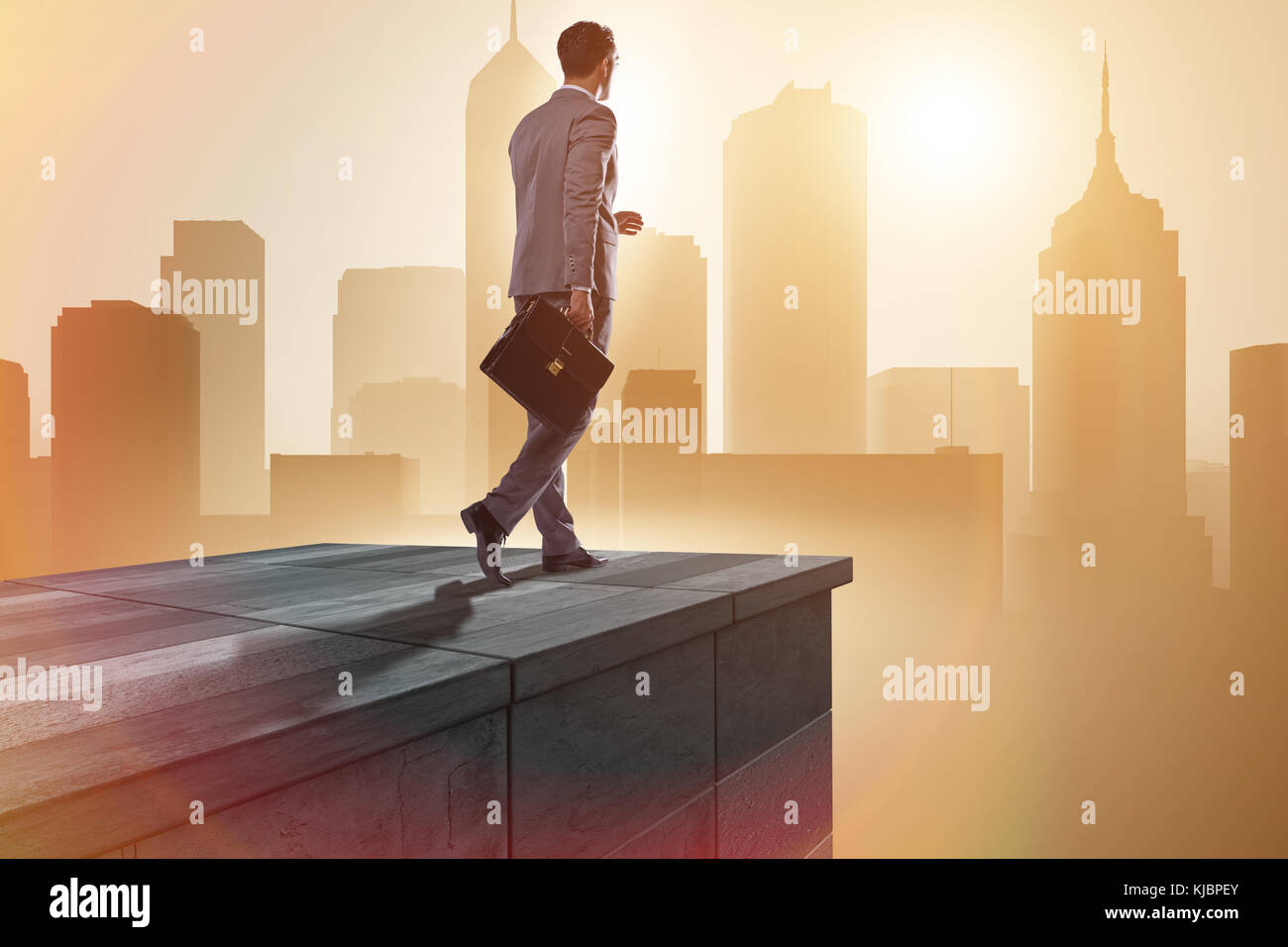 Businessman ready for new challenges in business concept Stock Photo ...