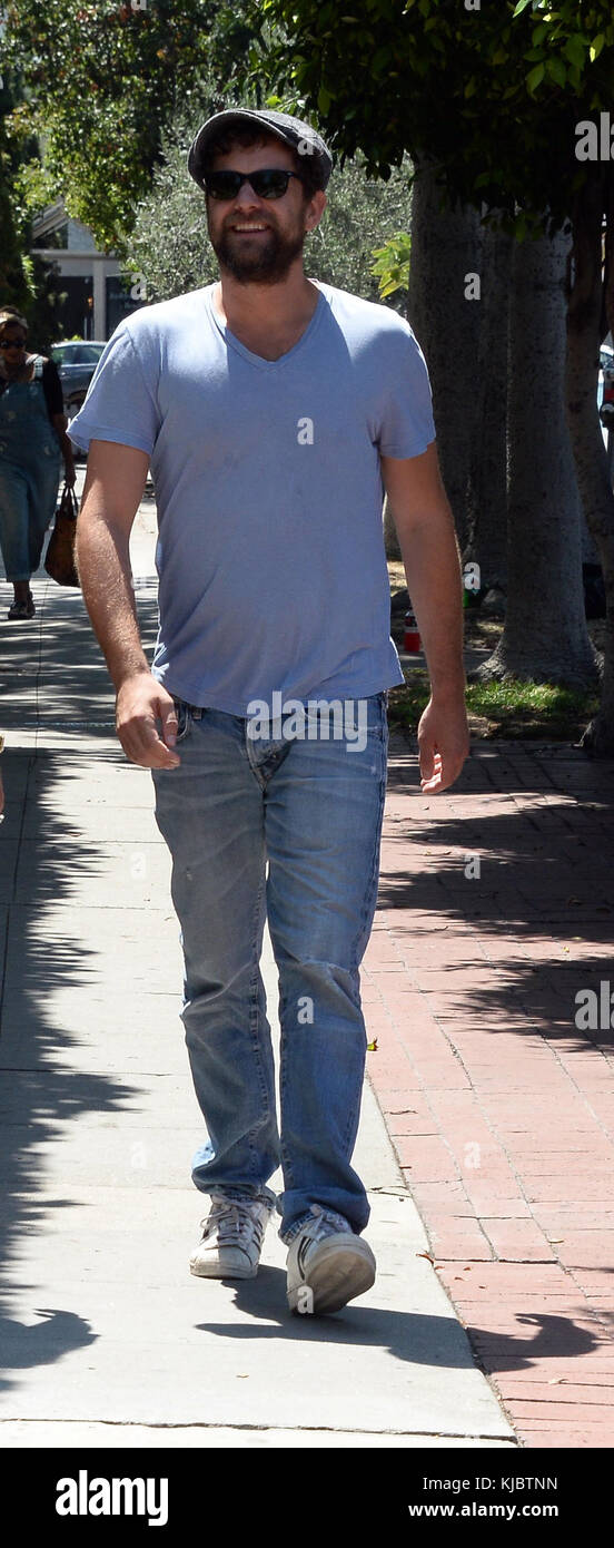 LOS ANGELES, CA - JULY 08: Joshua Jackson and mother Fiona Jackson out ...