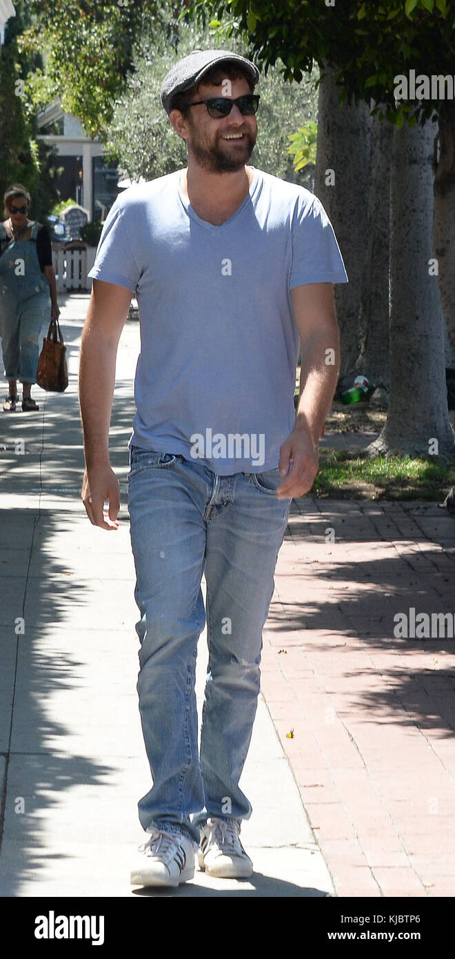 LOS ANGELES, CA - JULY 08: Joshua Jackson and mother Fiona Jackson out ...