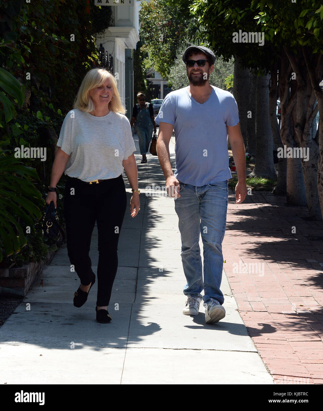 LOS ANGELES, CA - JULY 08: Joshua Jackson and mother Fiona Jackson out ...