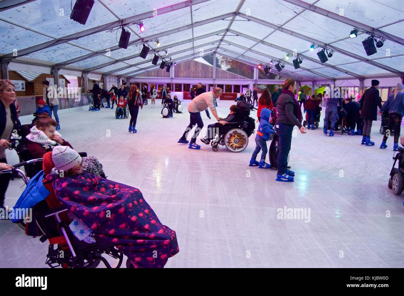 Wheelchair ice skating hi-res stock photography and images - Alamy