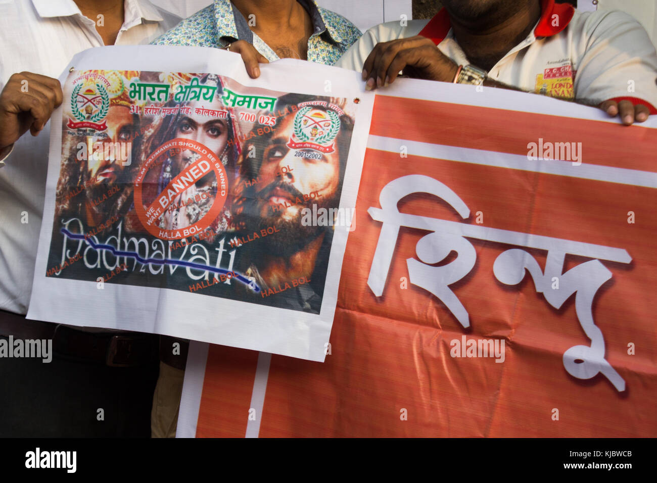 Kolkata, India. 22nd Nov, 2017. Mass protest against releasing of ...