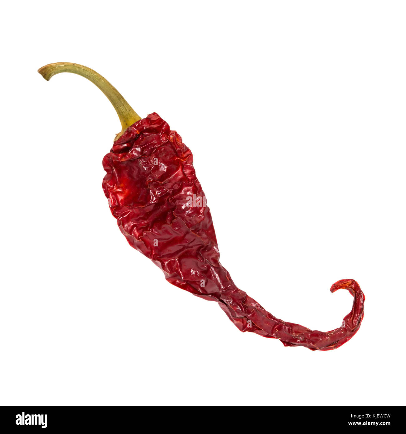 Dry chili pepper isolated on white. Dried vegetable Stock Photo - Alamy