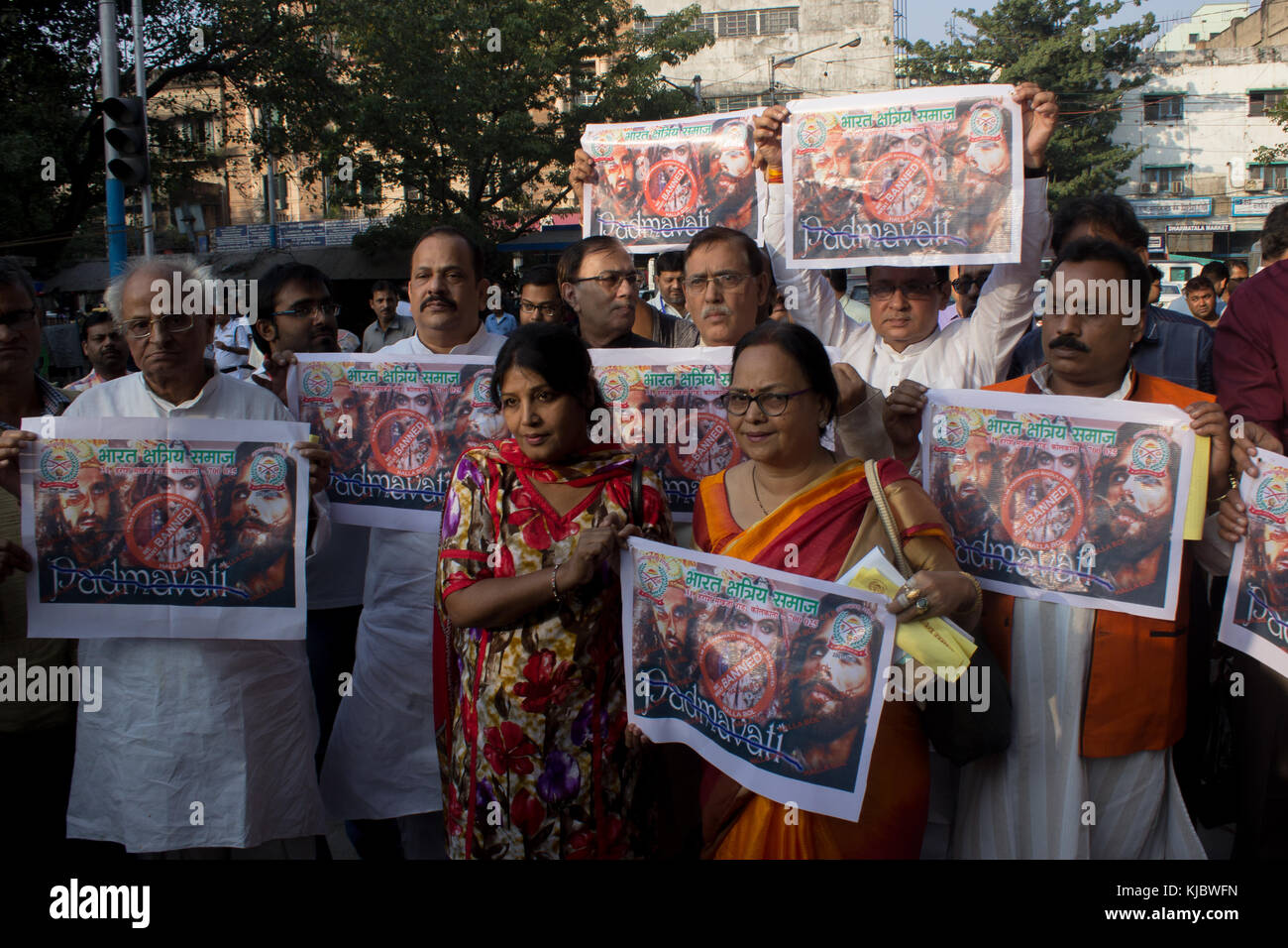 Kolkata, India. 22nd Nov, 2017. Mass protest against releasing of ...