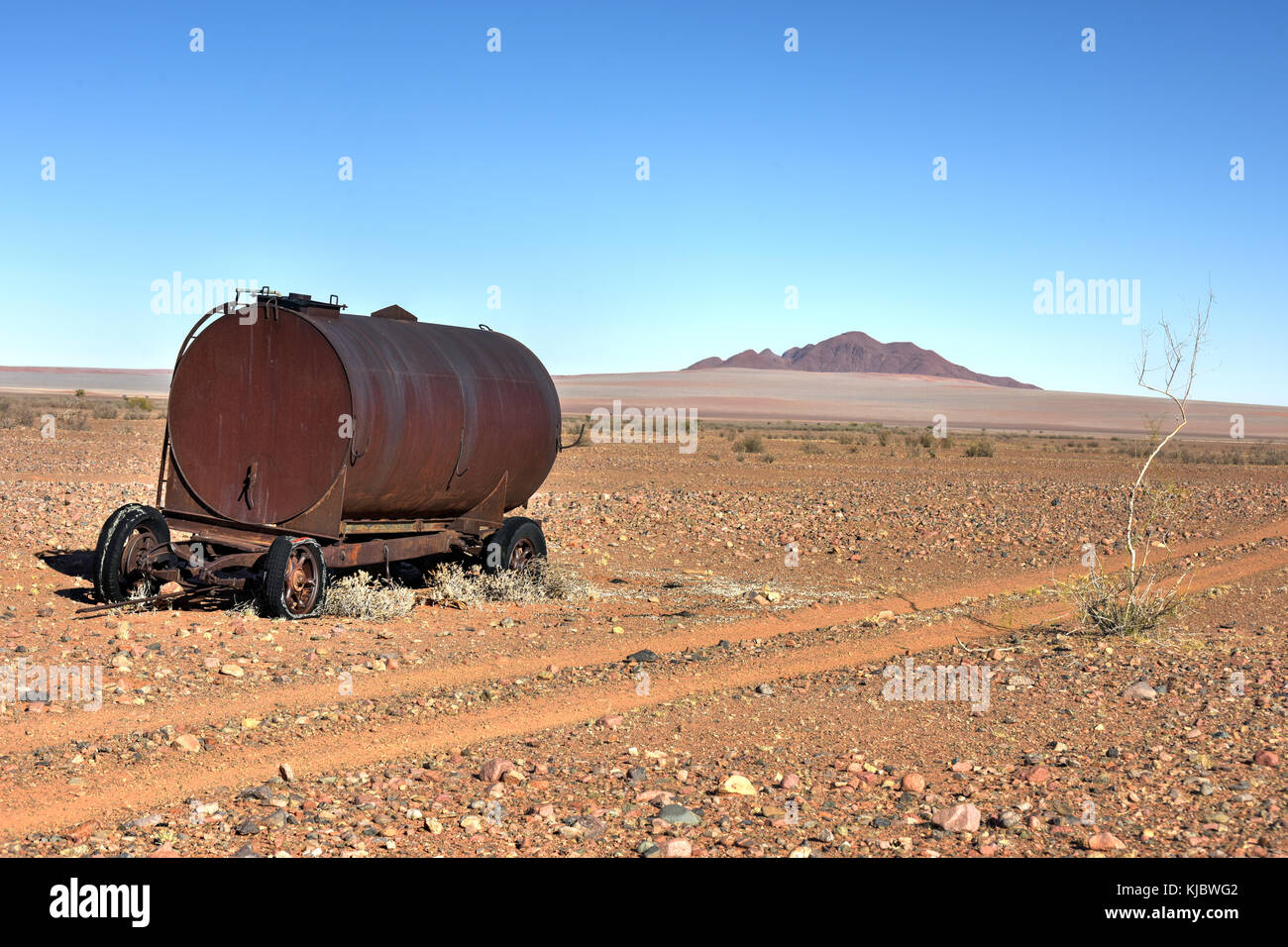 Desert landscape in the NamibRand Nature Reserve in Namibia Stock Photo ...