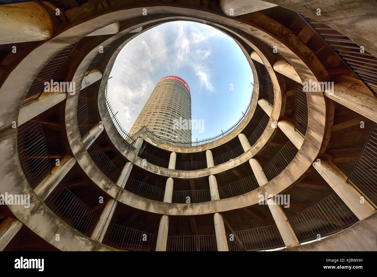 Ponte City Building interior cylinder. Ponte City is a famous ...