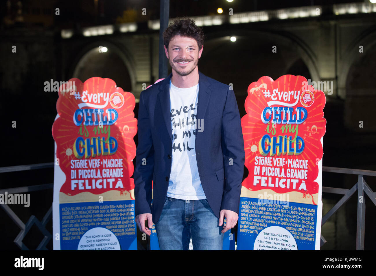 Roma, Italy. 22nd Nov, 2017. Italian actor Andrea Bosca during ...
