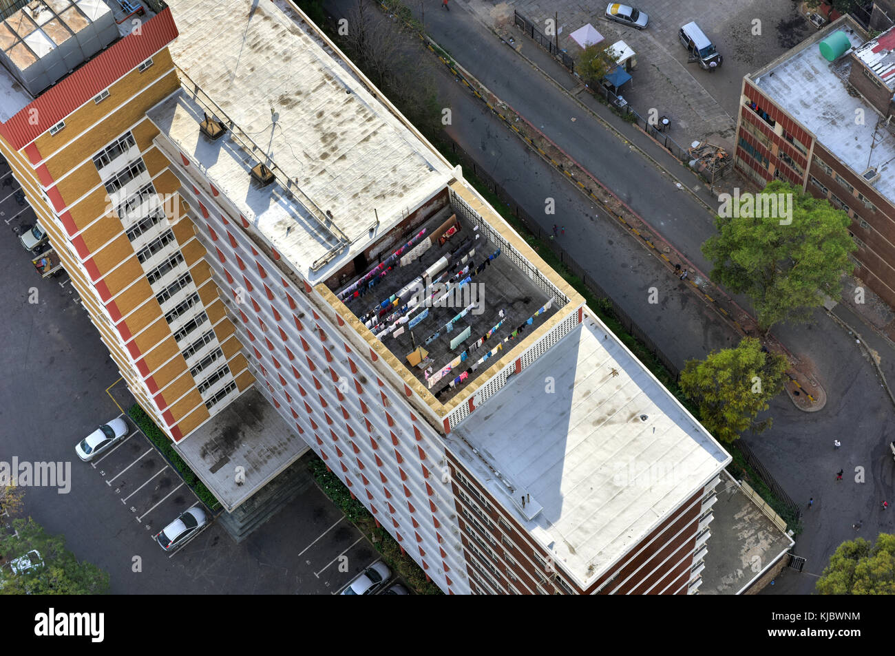 View from Ponte Tower unto the skyline of Johannesburg Stock Photo - Alamy