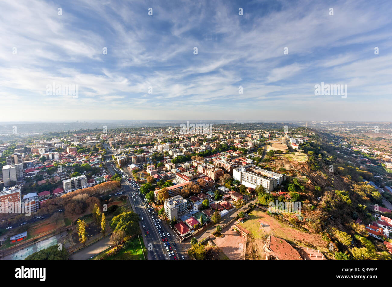 View from Ponte Tower unto the skyline of Johannesburg Stock Photo - Alamy