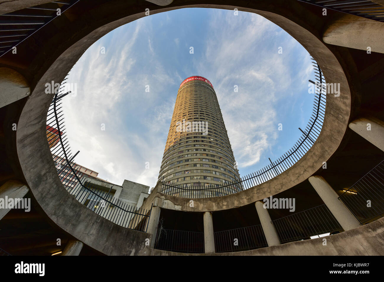 Ponte City Building interior cylinder. Ponte City is a famous ...