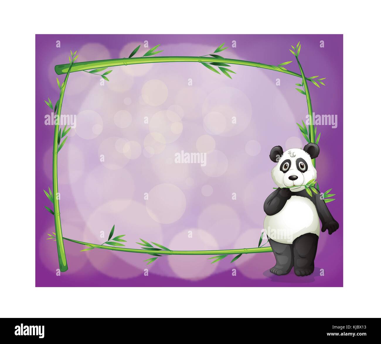 Border Design Panda Illustration Stock Photos & Border Design Panda ...