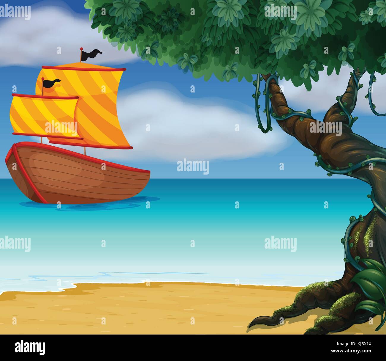 Shoreline plant Stock Vector Images - Alamy