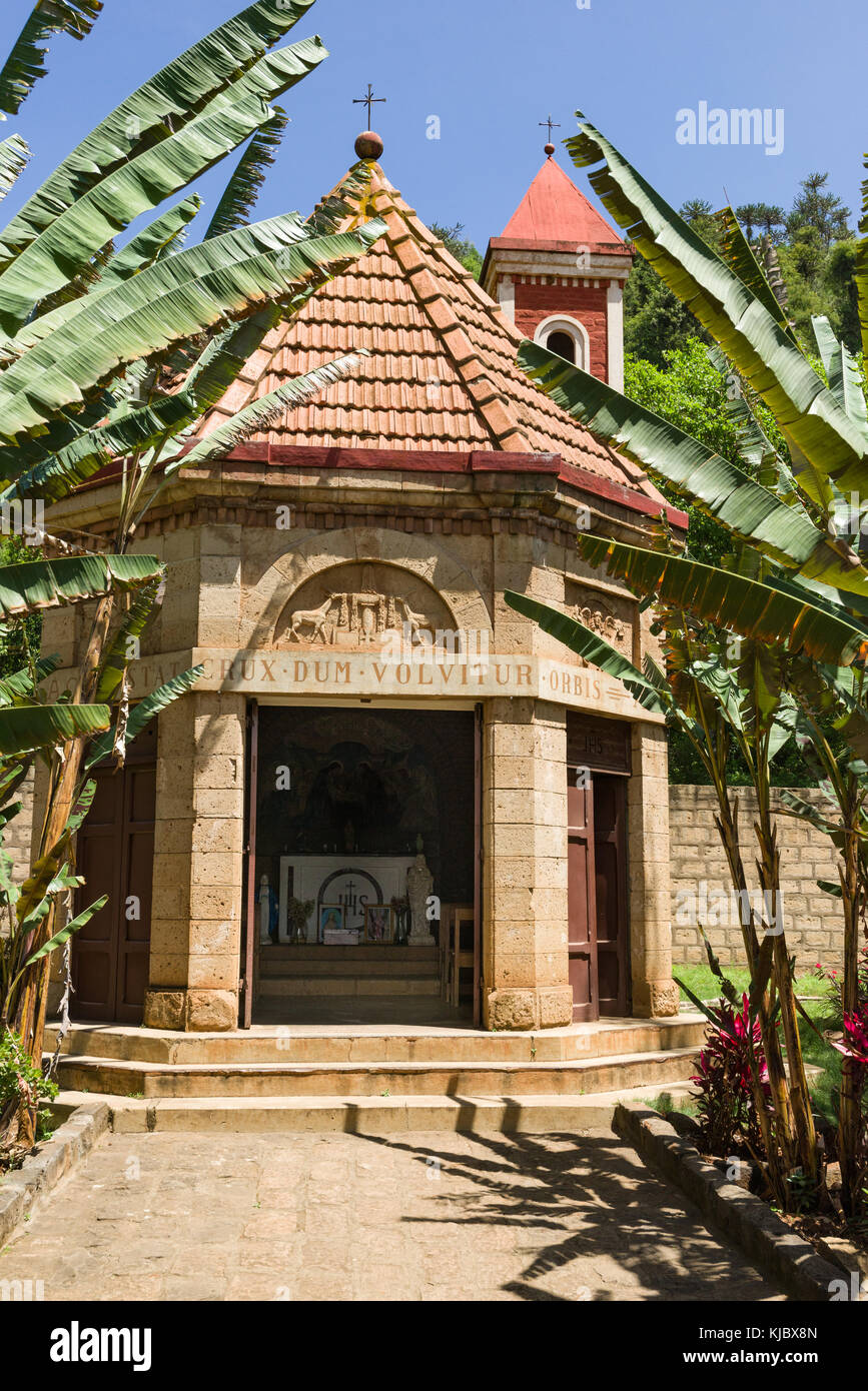 Exterior view of Mai Mahiu Catholic church built by Italian prisoners ...