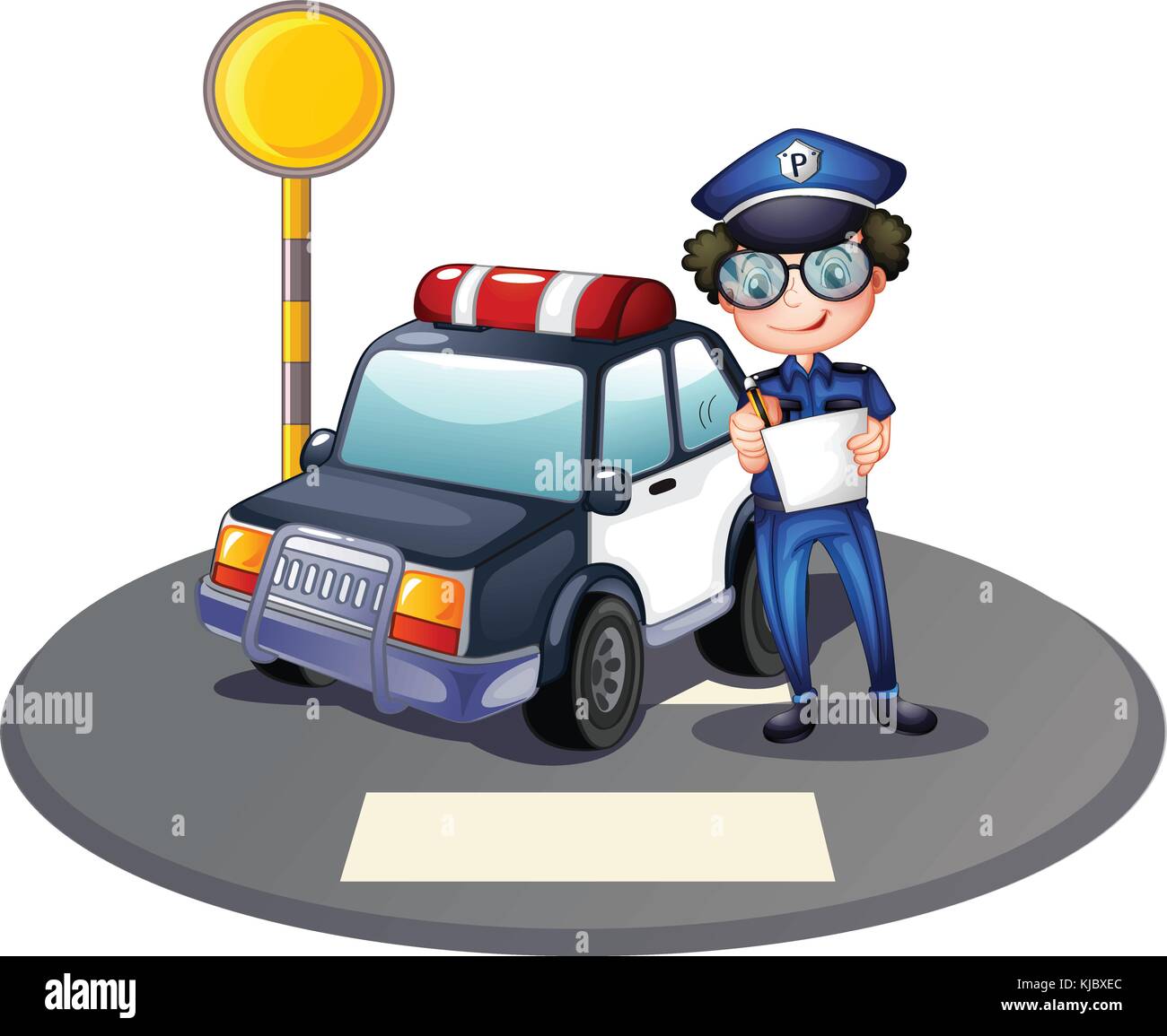 Pedestrian crossing patrol Stock Vector Images - Alamy