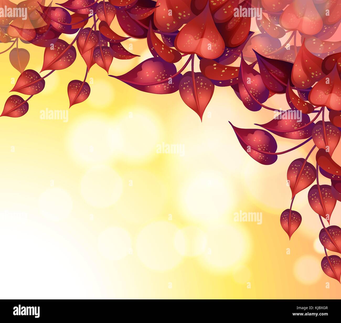 Heart shaped leaves Stock Vector Images - Alamy