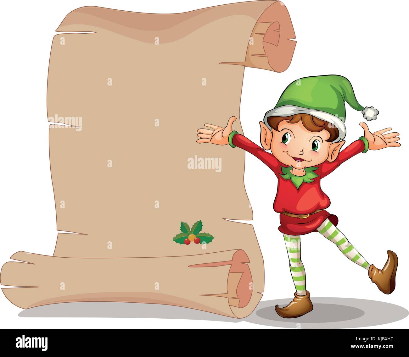 Illustration of a dwarf with an empty signage on a white background ...