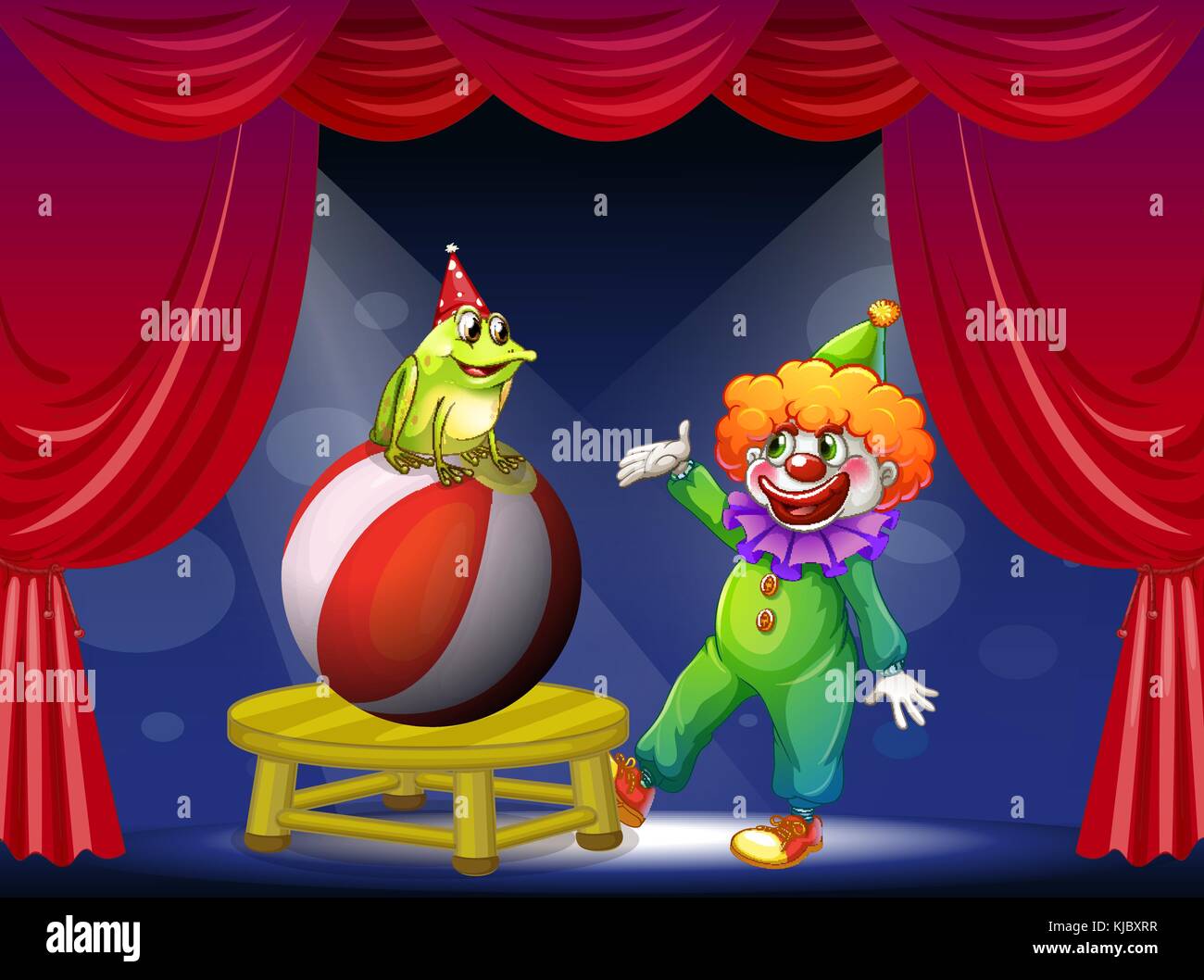 Curtain and frog Stock Vector Images - Alamy