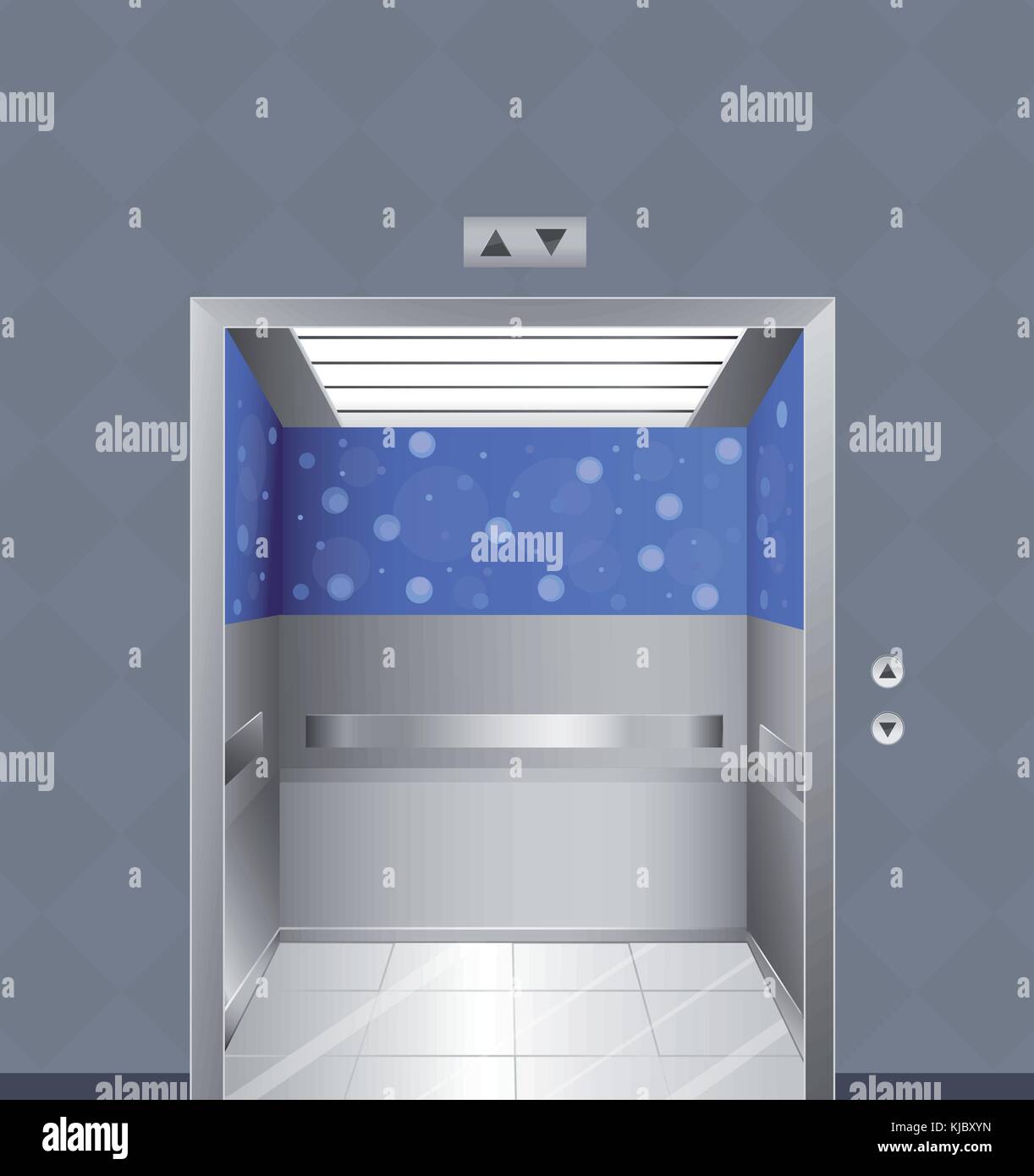 Illustration of an elevator in a building Stock Vector Image & Art - Alamy