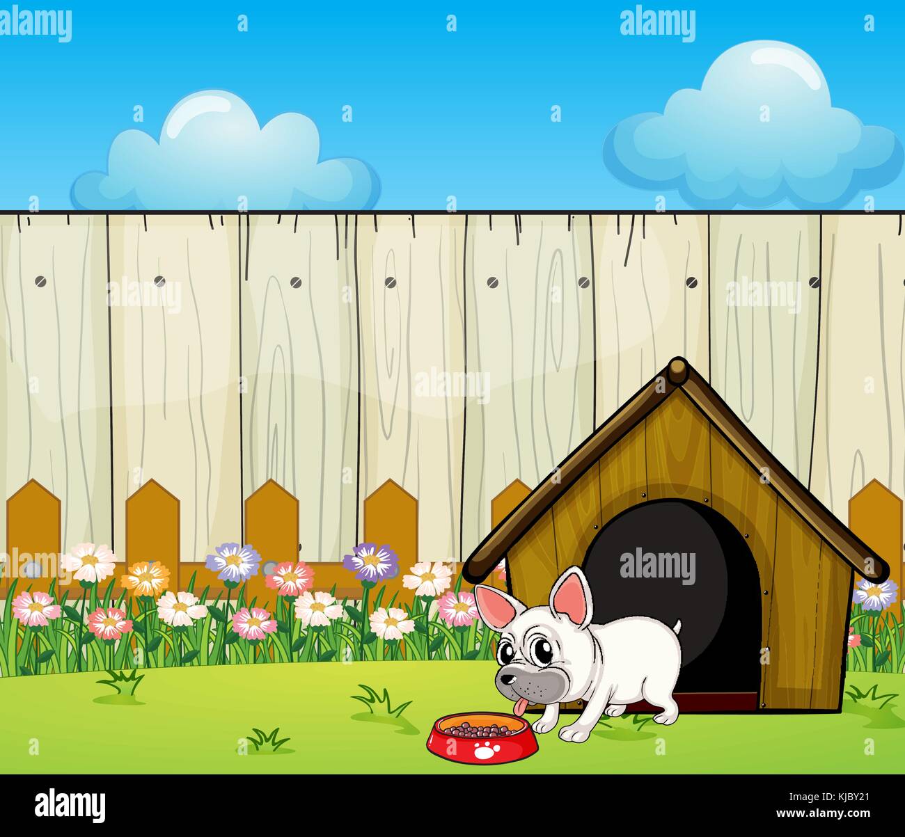 Small house garden yard Stock Vector Images - Alamy