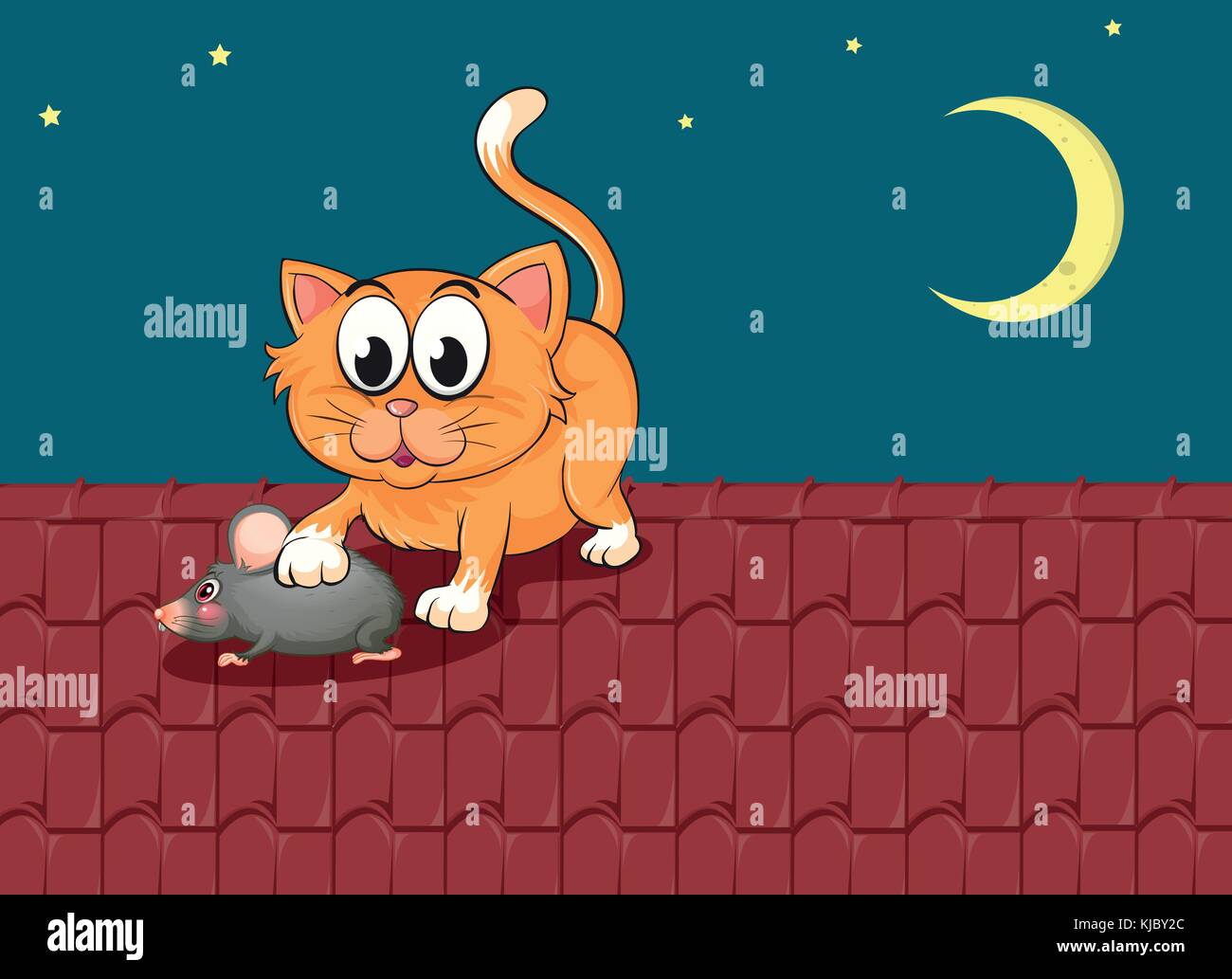 Catch rooftop Stock Vector Images - Alamy