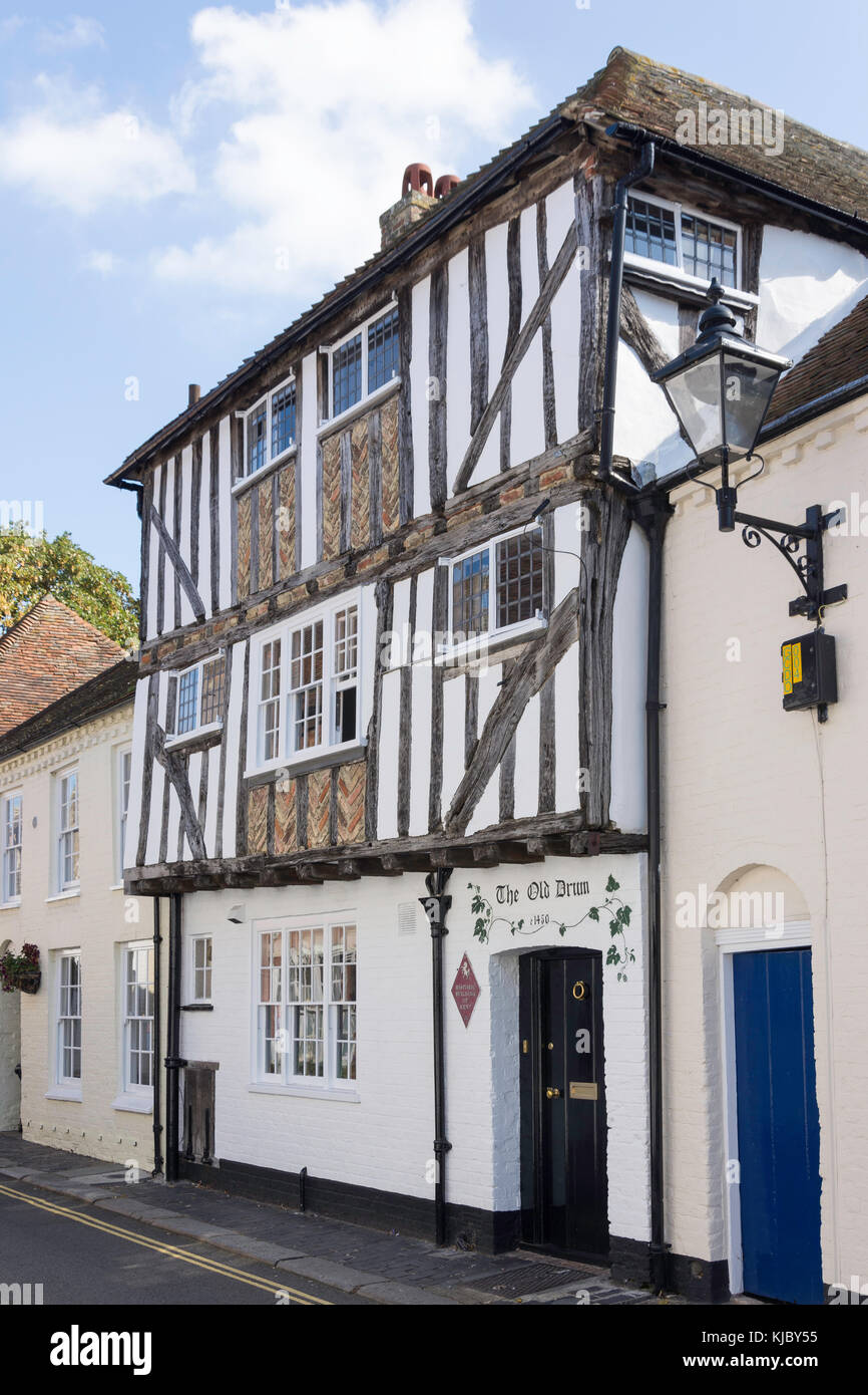 15th century The Old Drum house, St Mary's Church Street, Sandwich ...