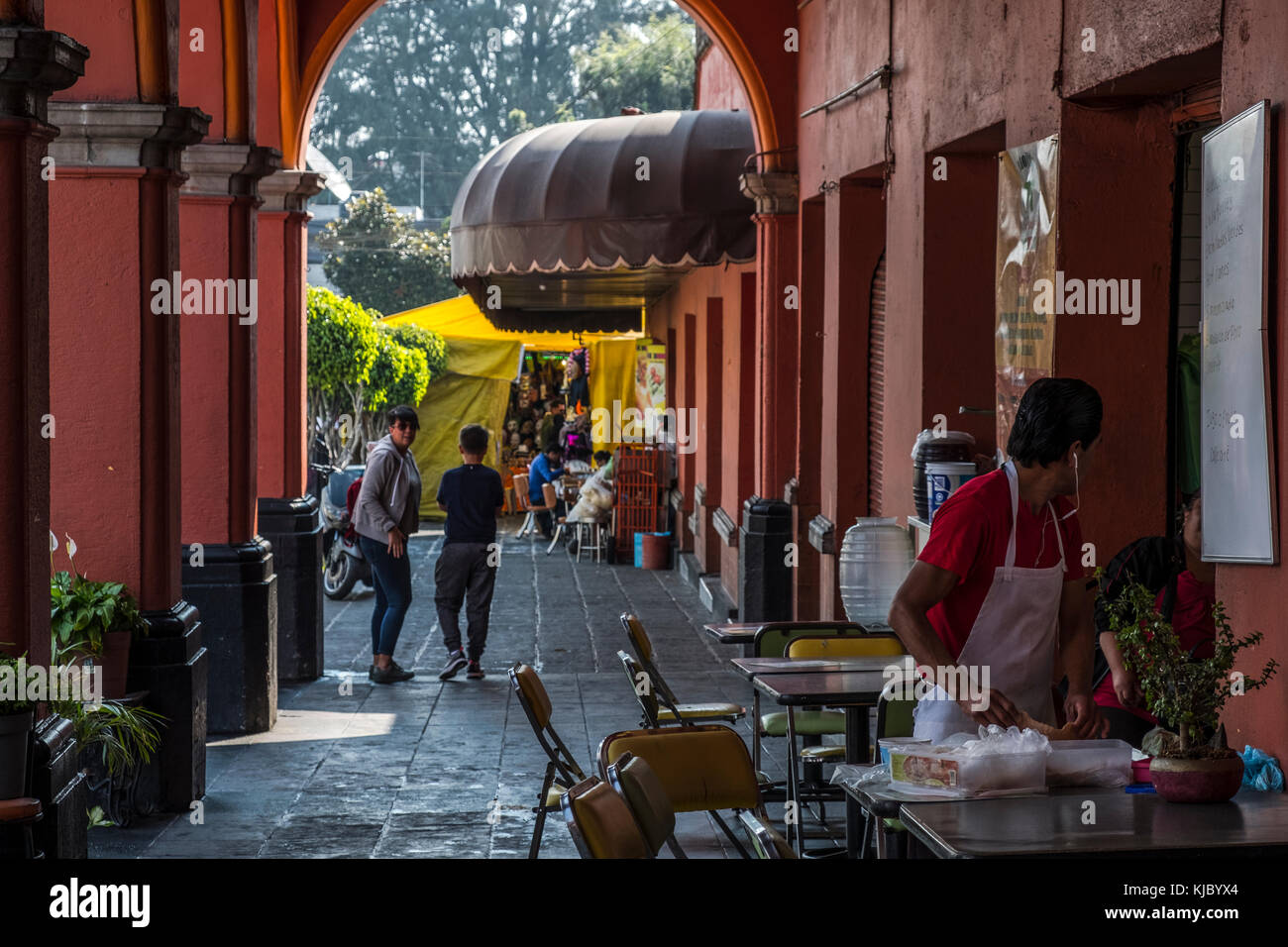 San Angel Market. Mercado de San Angel, Mexico City Stock Photo - Alamy