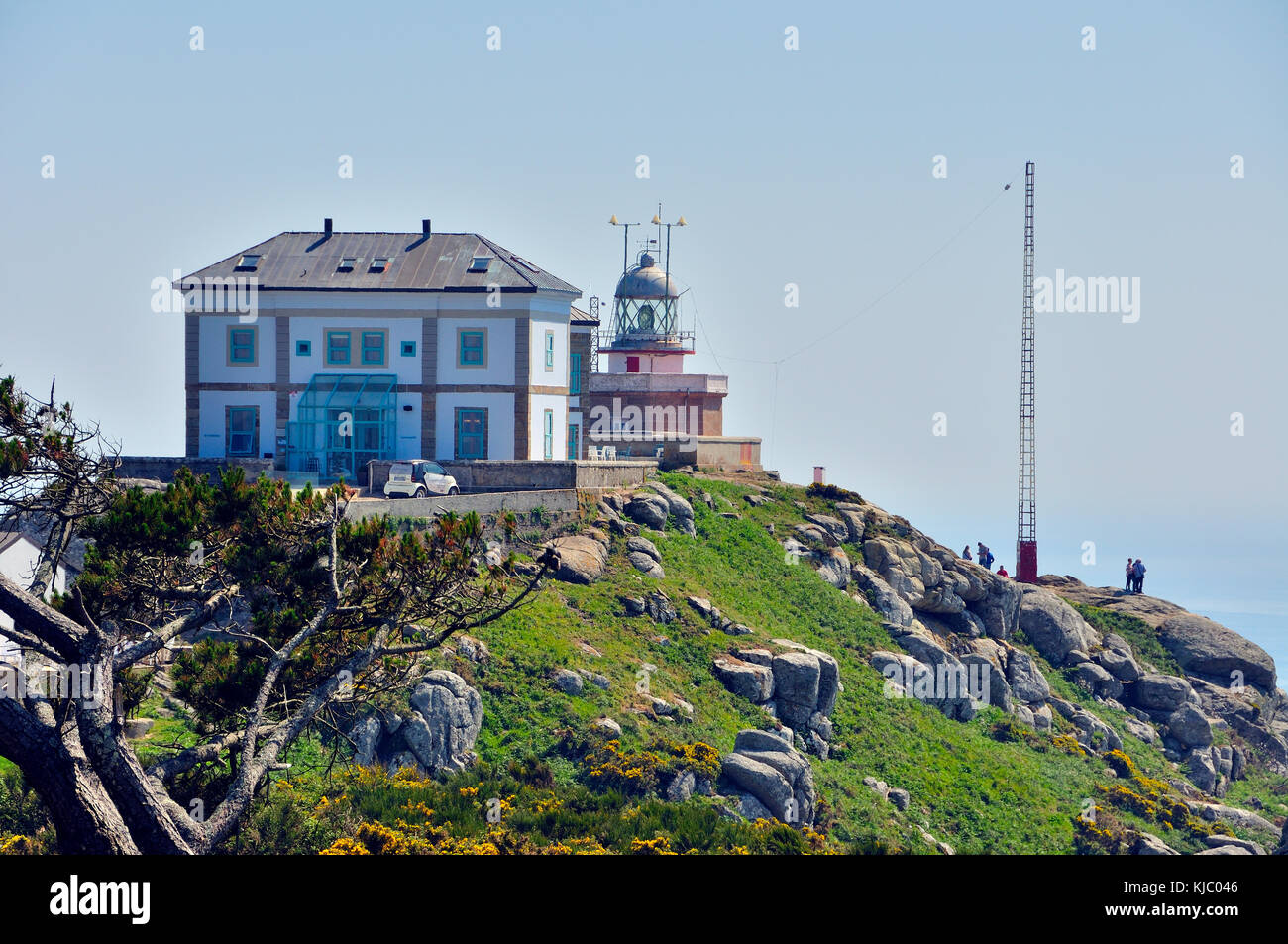 lighthouse of Fisterra, located in the Cape fisterra called by the ...