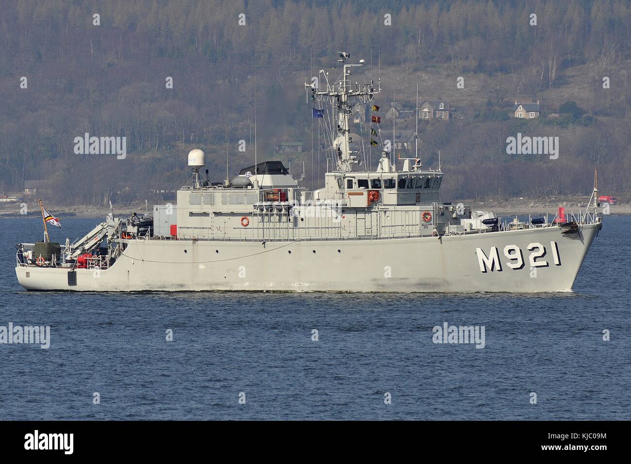 M921 BNS LOBELIA, a Tripartite Class Minehunter of the Belgian Navy ...