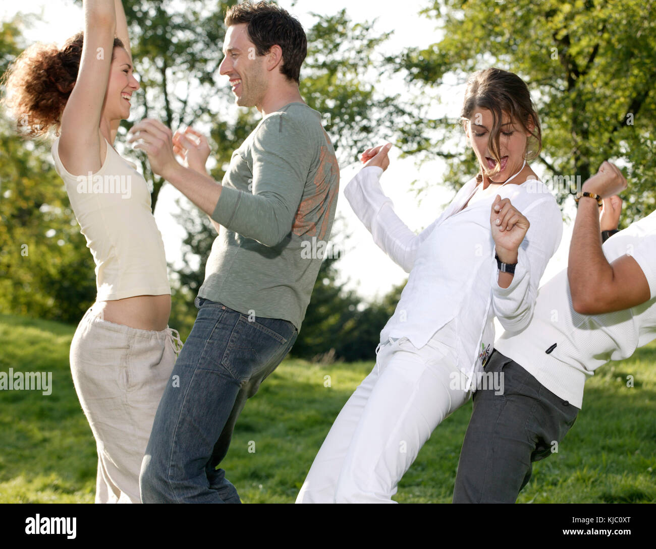 Couples Dancing Outdoors Stock Photo - Alamy