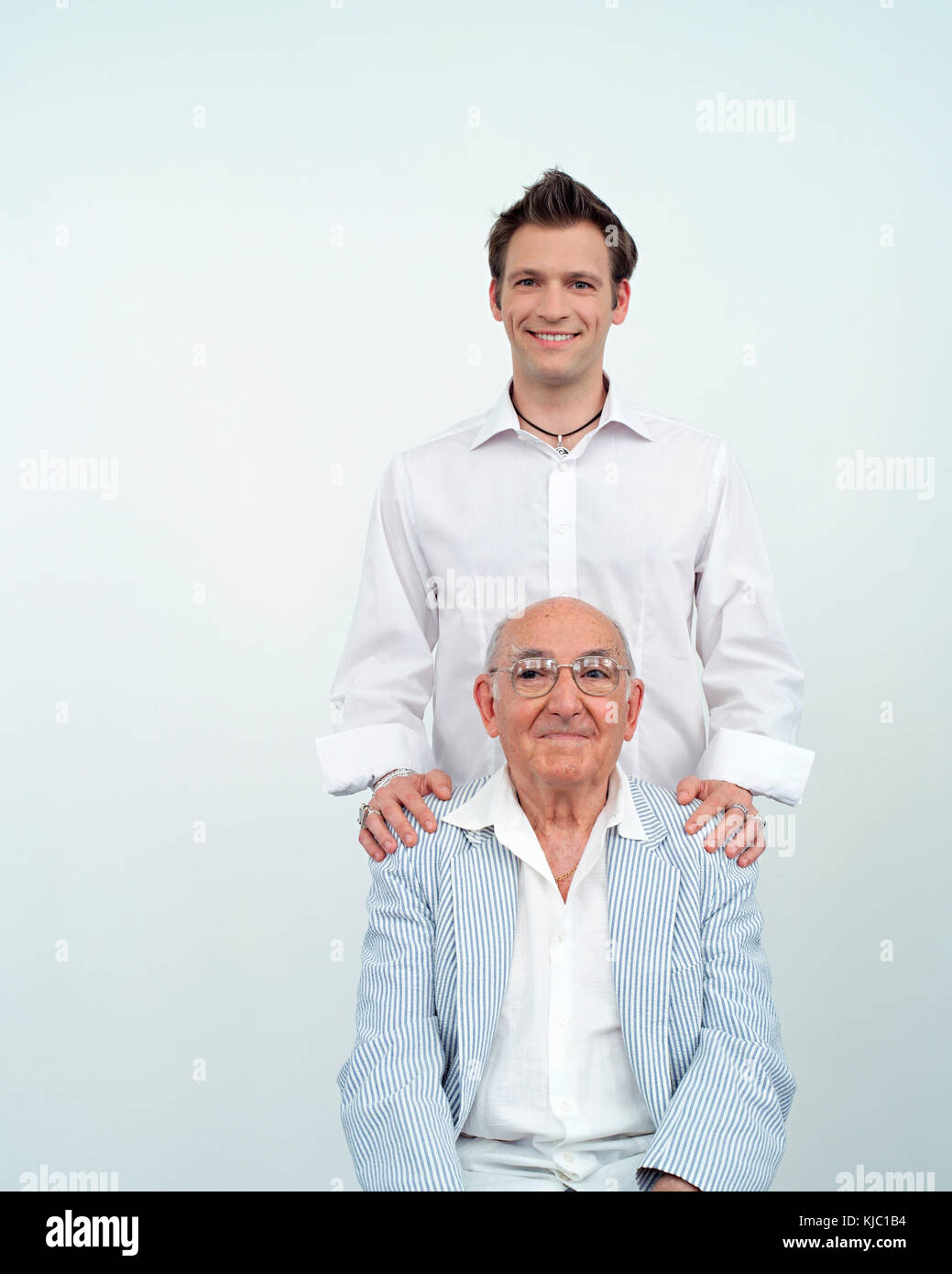 Portrait of Two Men Stock Photo - Alamy