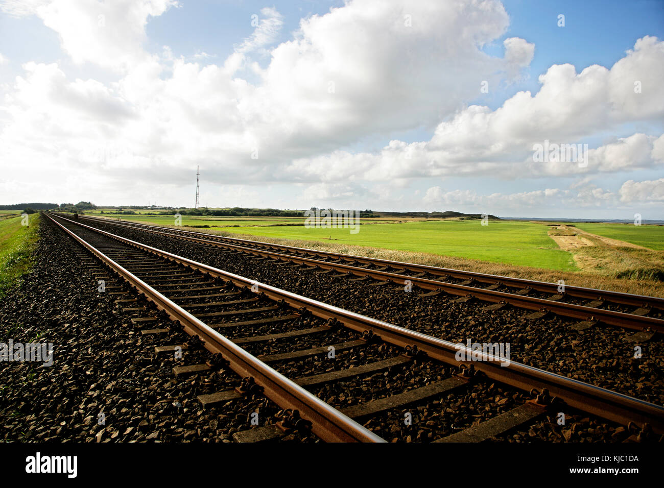 Train Tracks, Sylt, Germany Stock Photo - Alamy