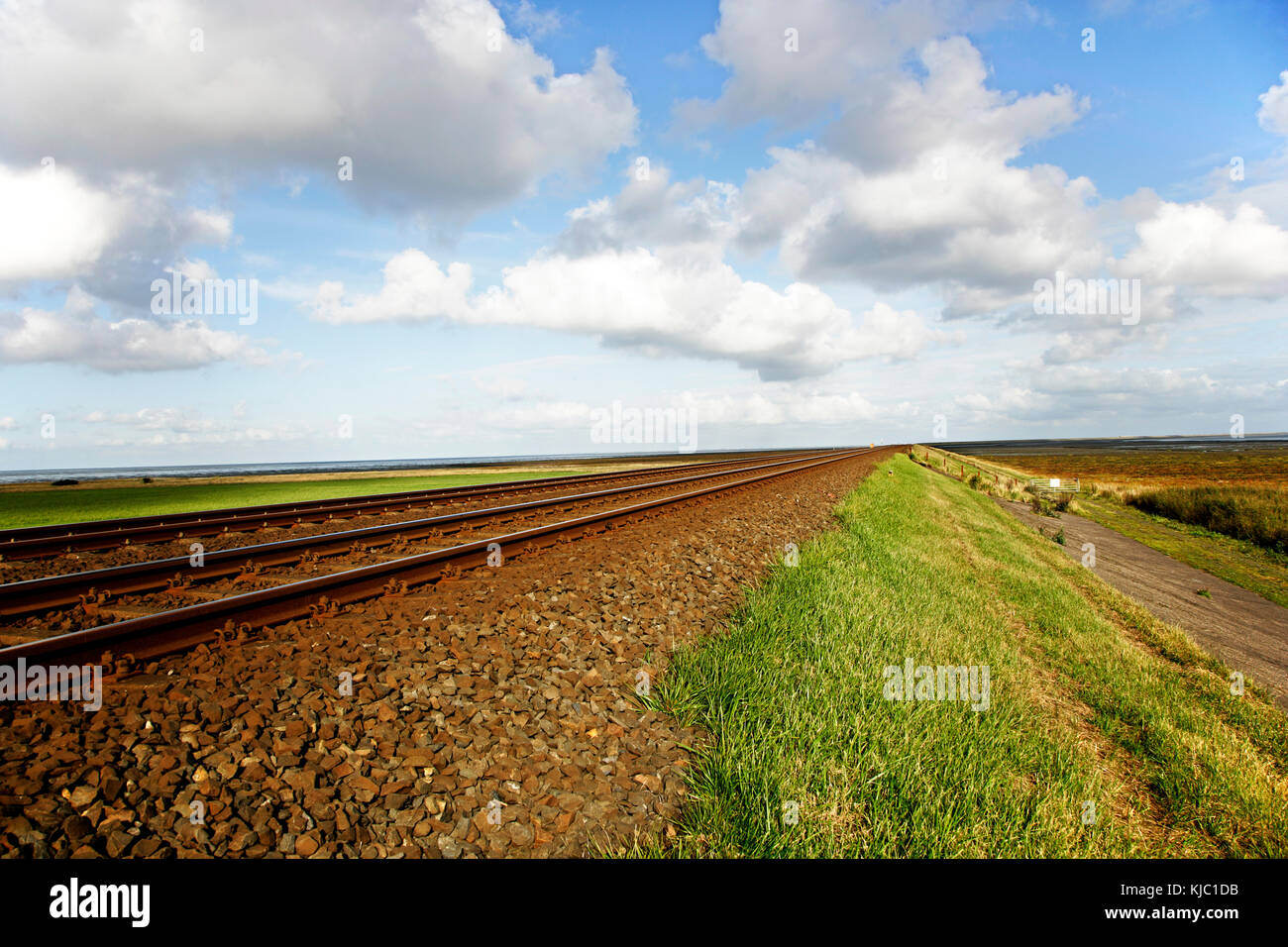 Train Tracks, Sylt, Germany Stock Photo - Alamy