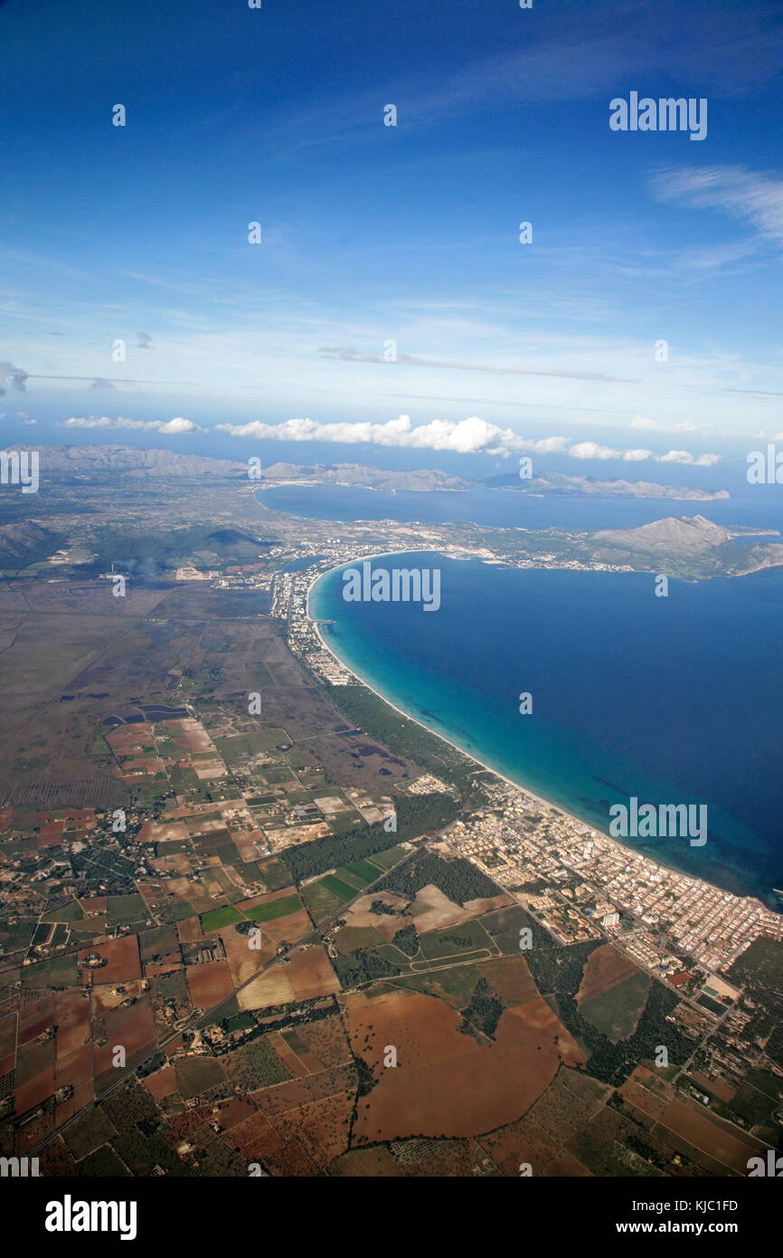 Aerial View of Majorca, Balearic Islands Stock Photo - Alamy